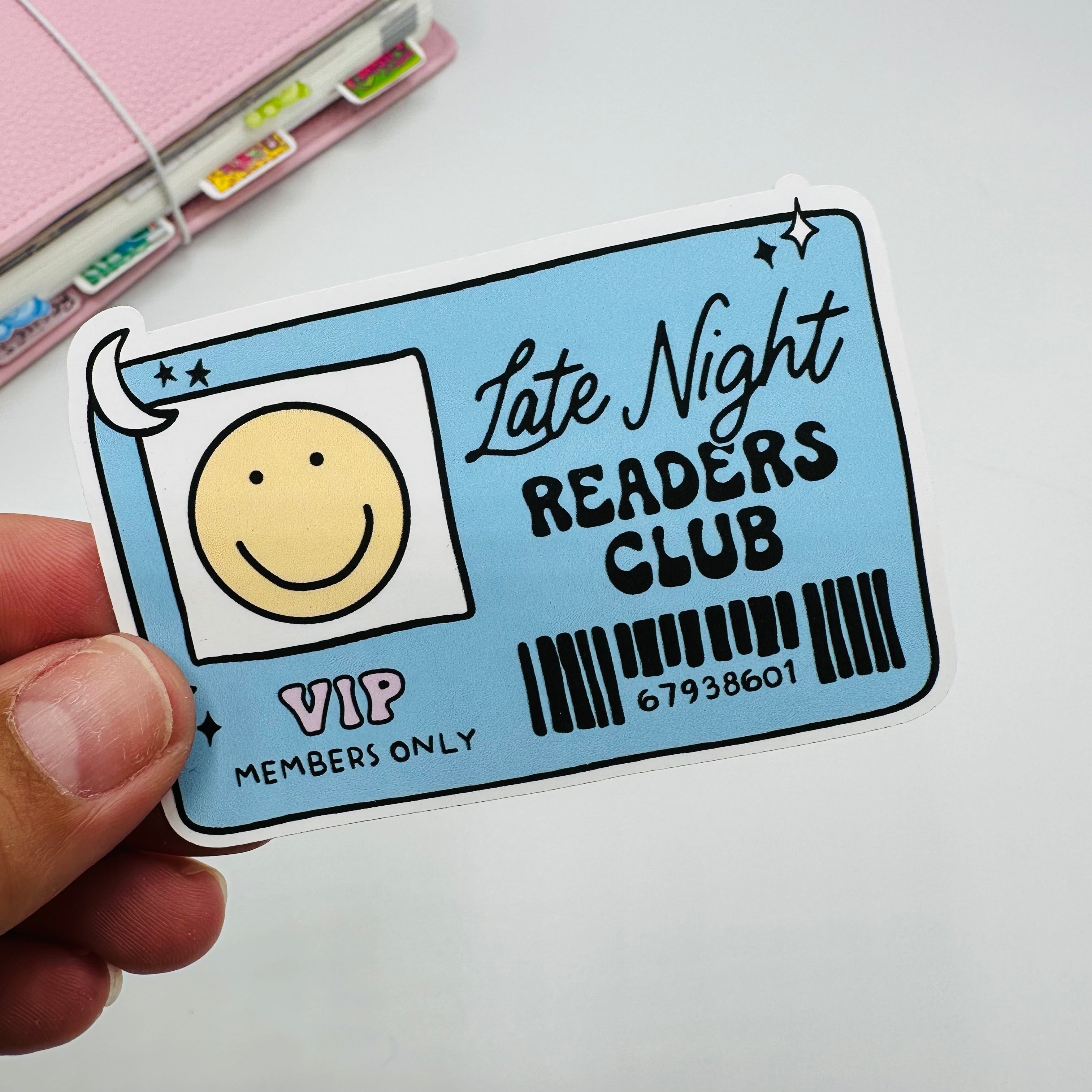 Late Night Readers Club Vinyl Stickers – TypeAforAlexa