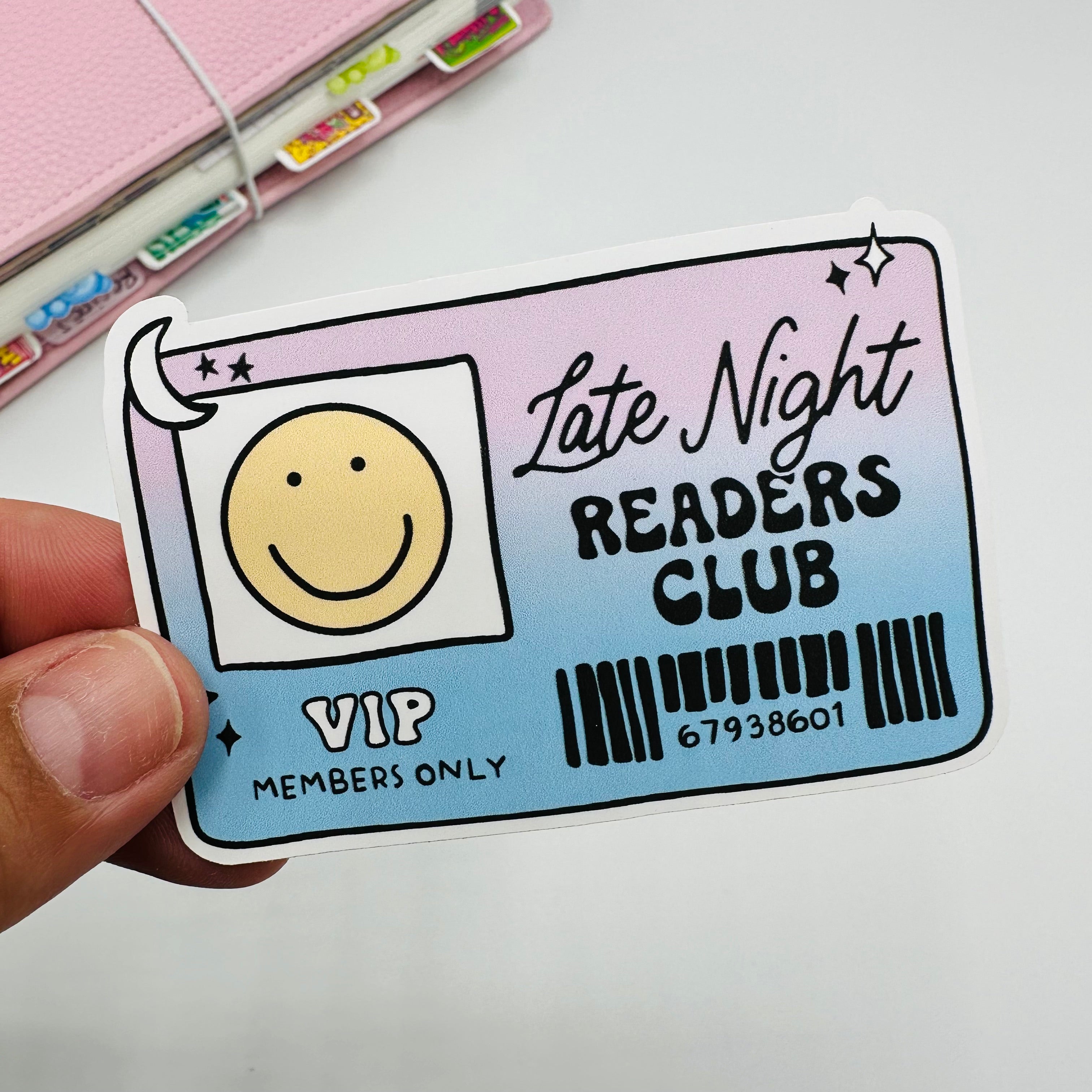 Late Night Readers Club Vinyl Stickers – TypeAforAlexa