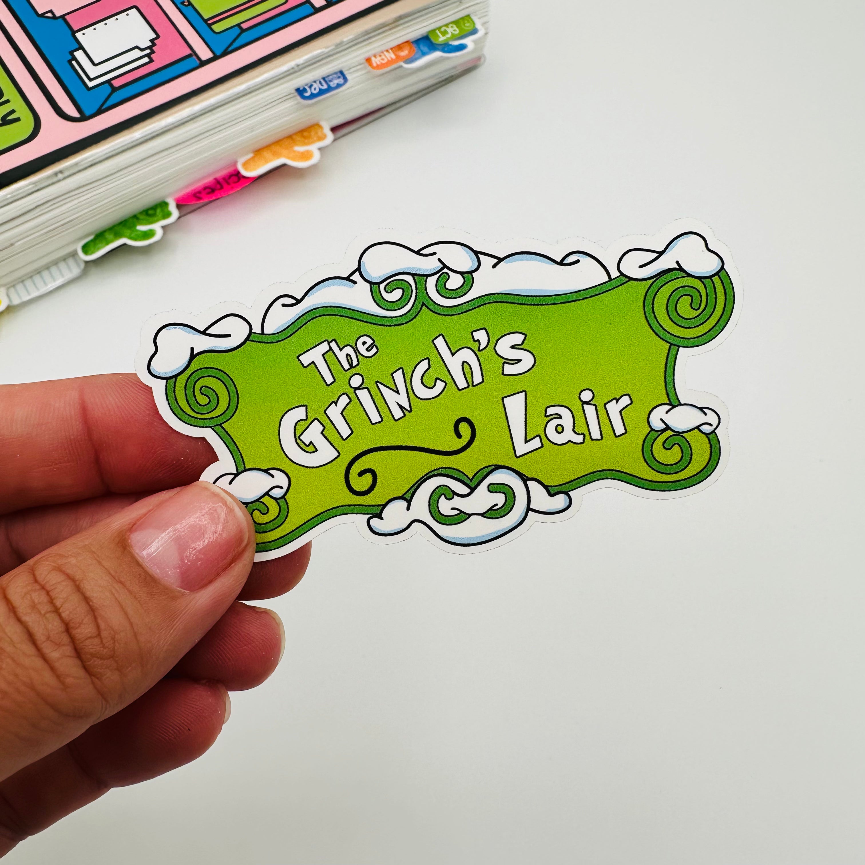 The Grinch's Lair Vinyl Stickers – TypeAforAlexa