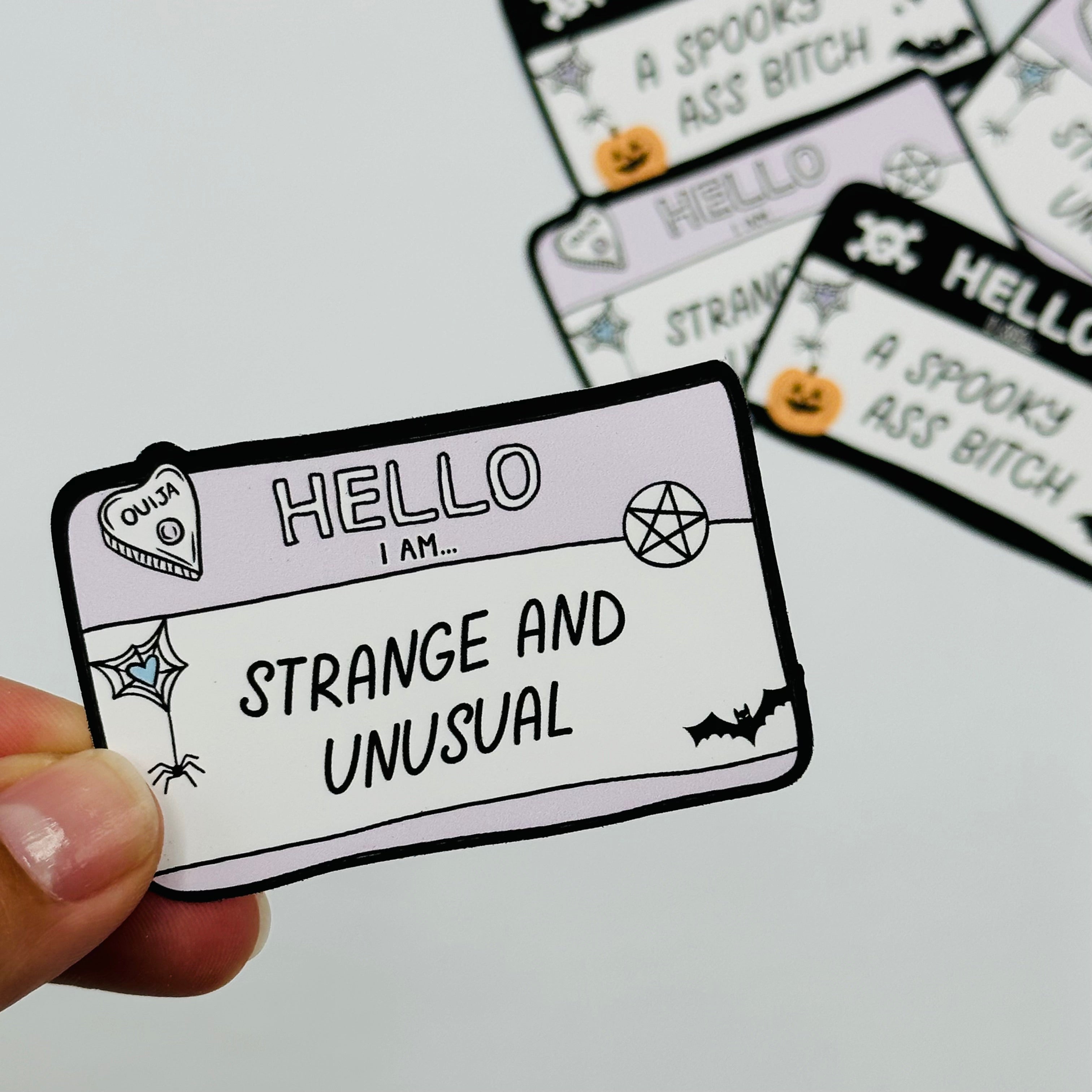 Strange and Unusual Vinyl Stickers – TypeAforAlexa
