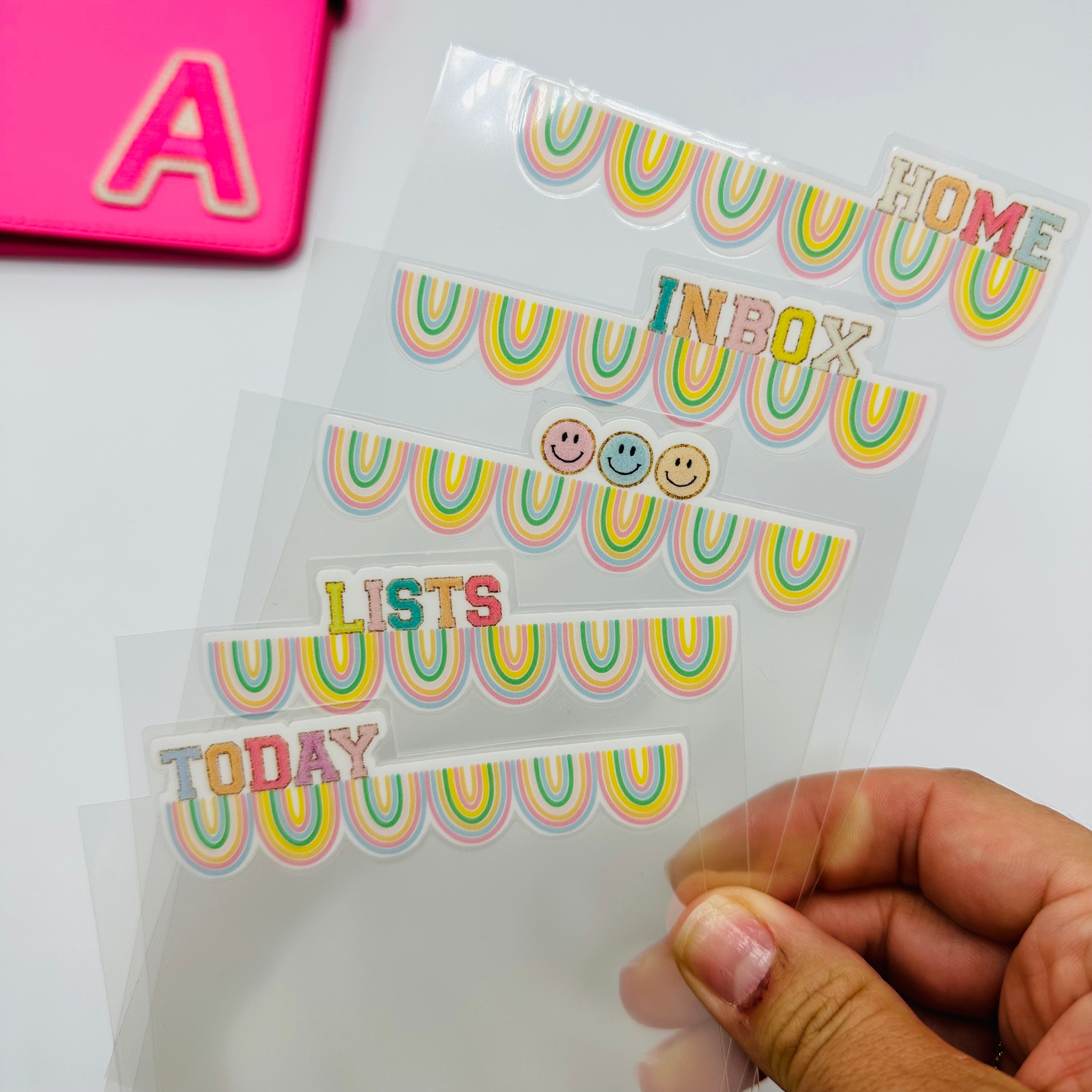 Rainbow Border Dividers - TOP TABS – TypeAforAlexa