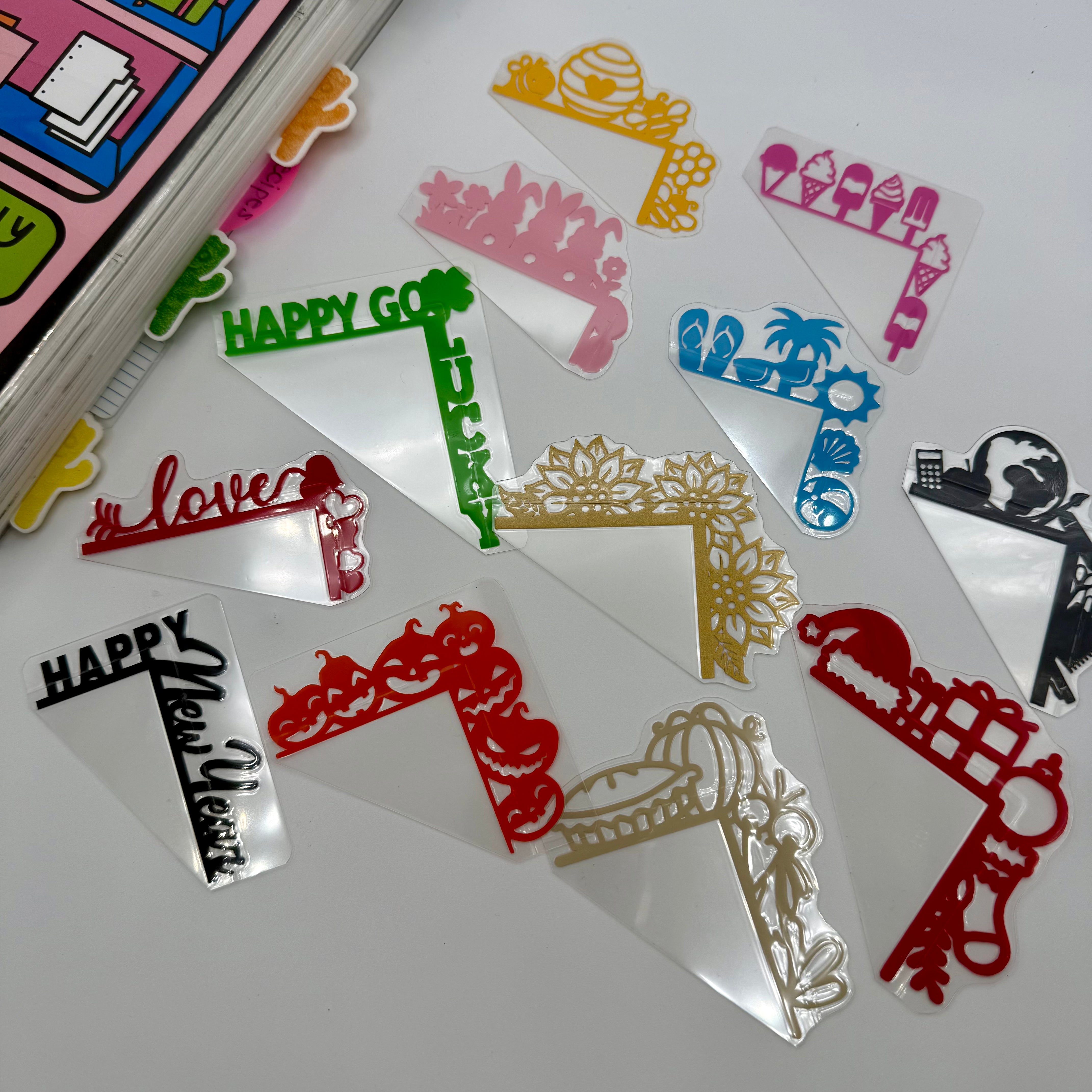 Monthly Themed Corner Tabs – TypeAforAlexa