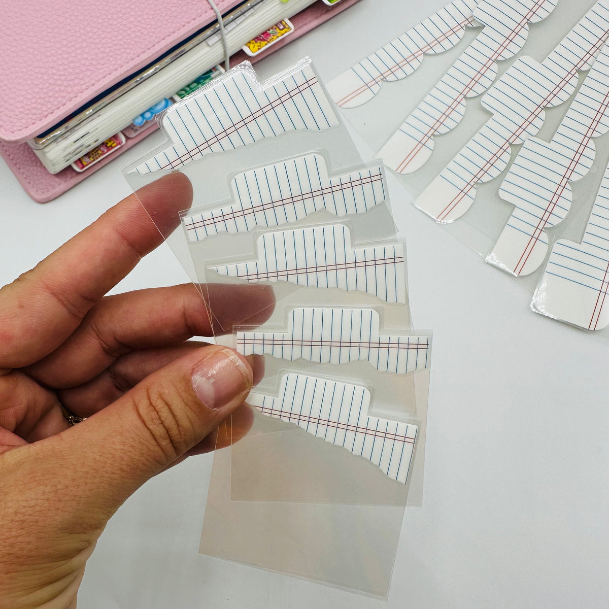 Notebook Paper Mini Floating Planner Dividers – TypeAforAlexa