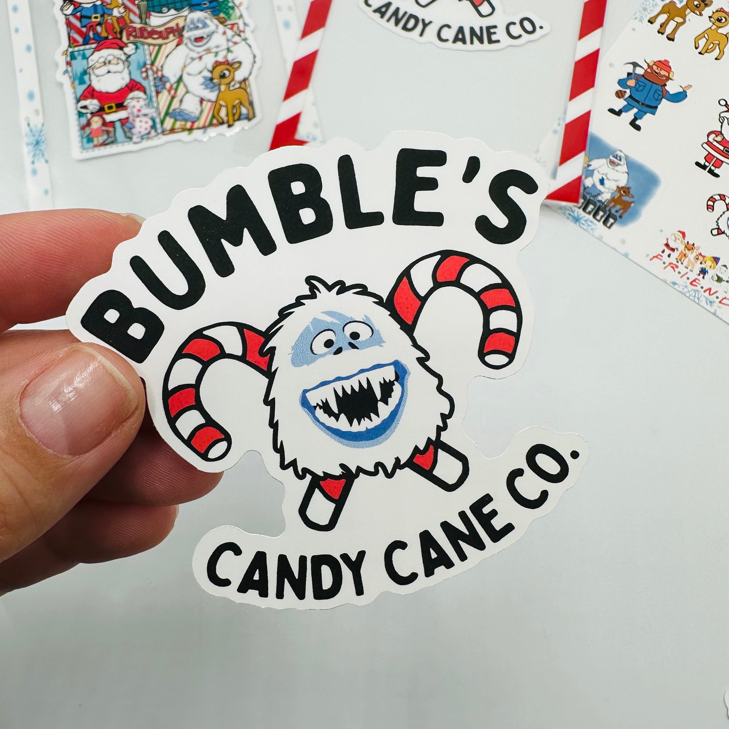 Bumble's Candy Cane Co. Vinyl Stickers – TypeAforAlexa