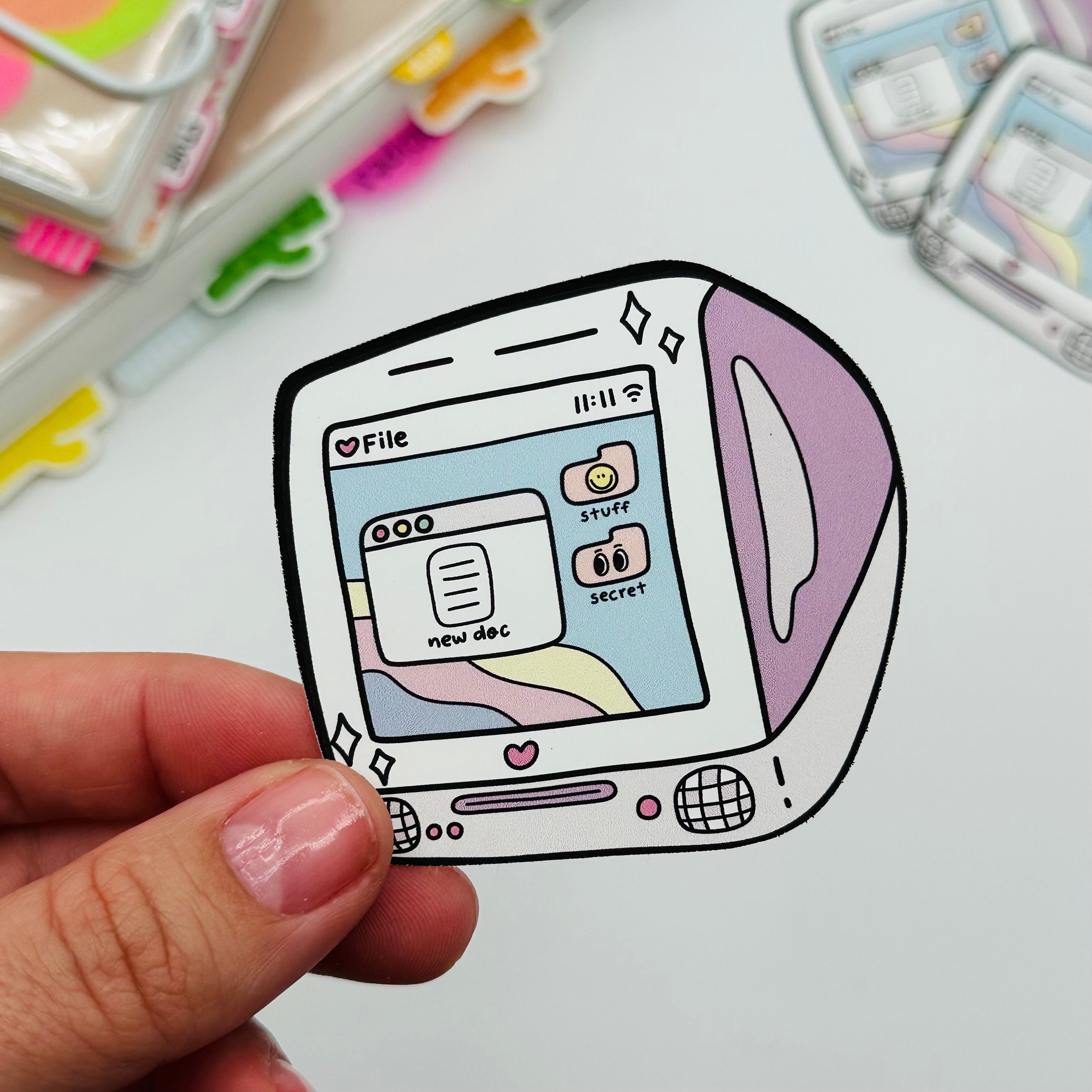 Retro Computer Vinyl Stickers – TypeAforAlexa