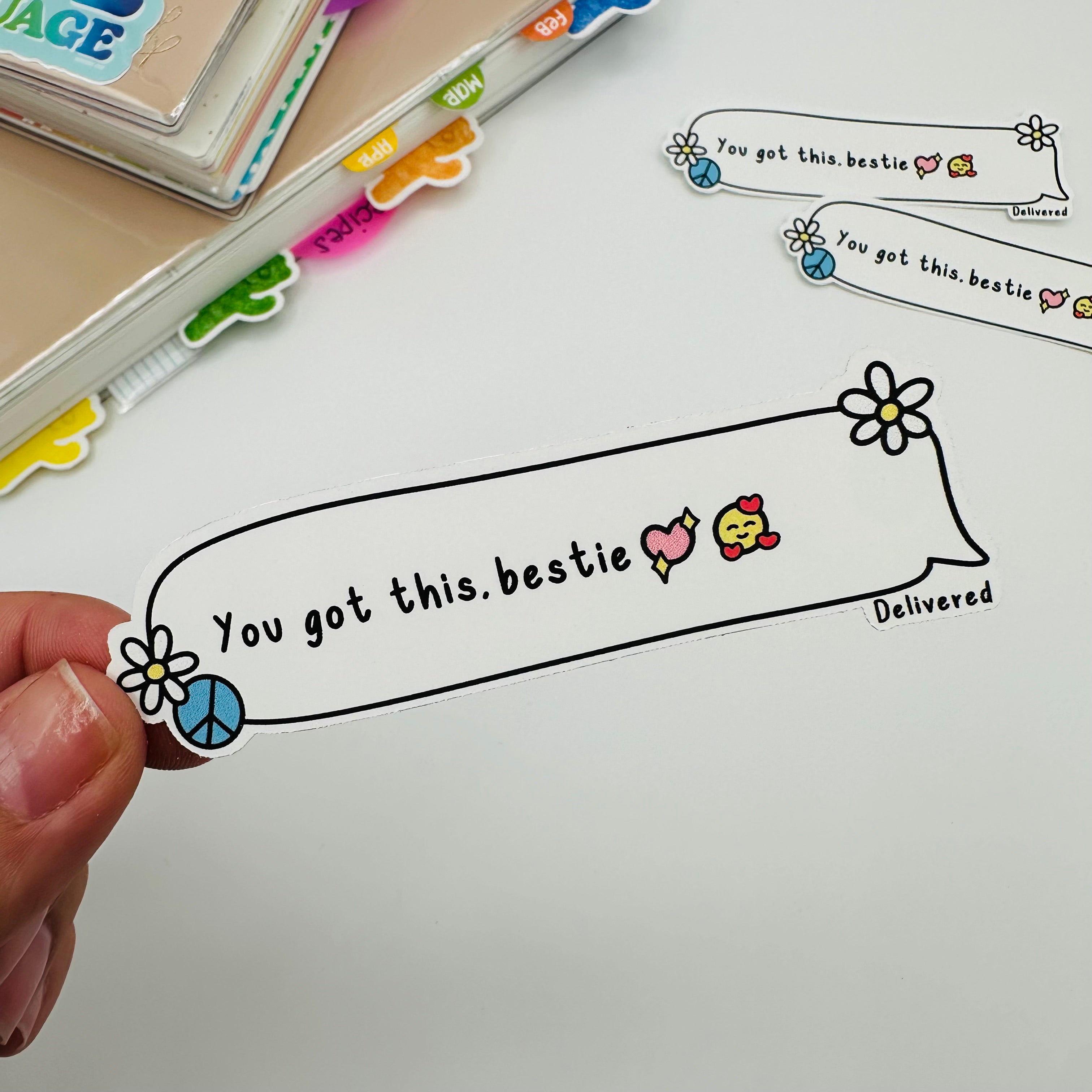 You Got This, Bestie Vinyl Sticker – TypeAforAlexa