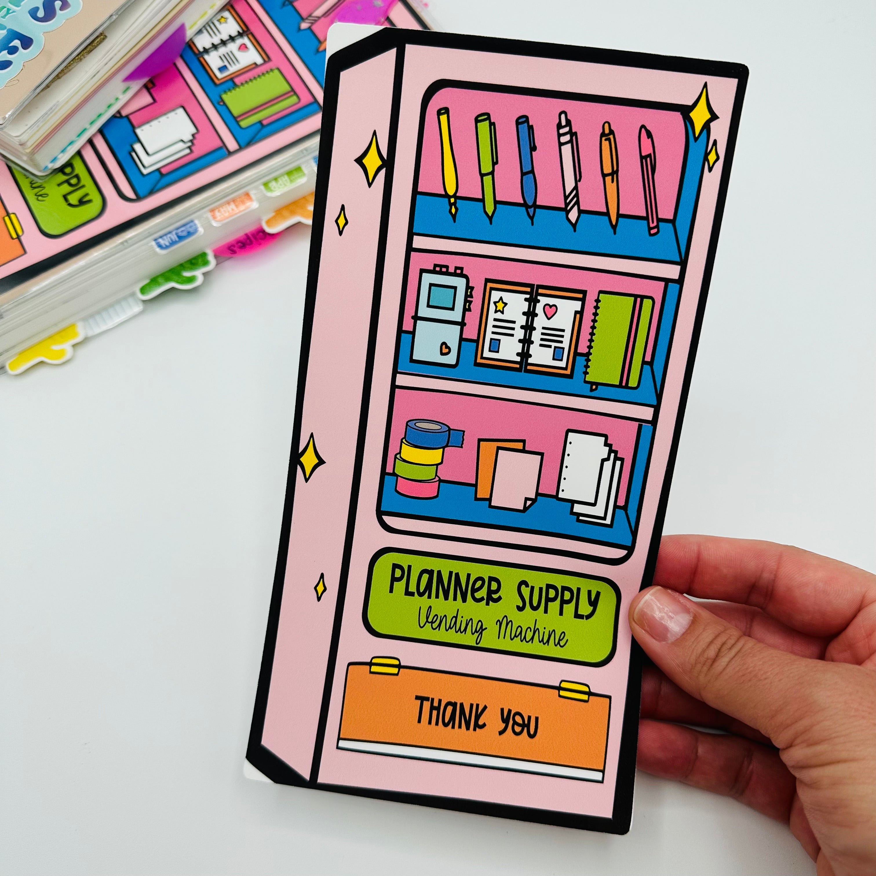 Planner Vending Machine Cover Sticker – TypeAforAlexa