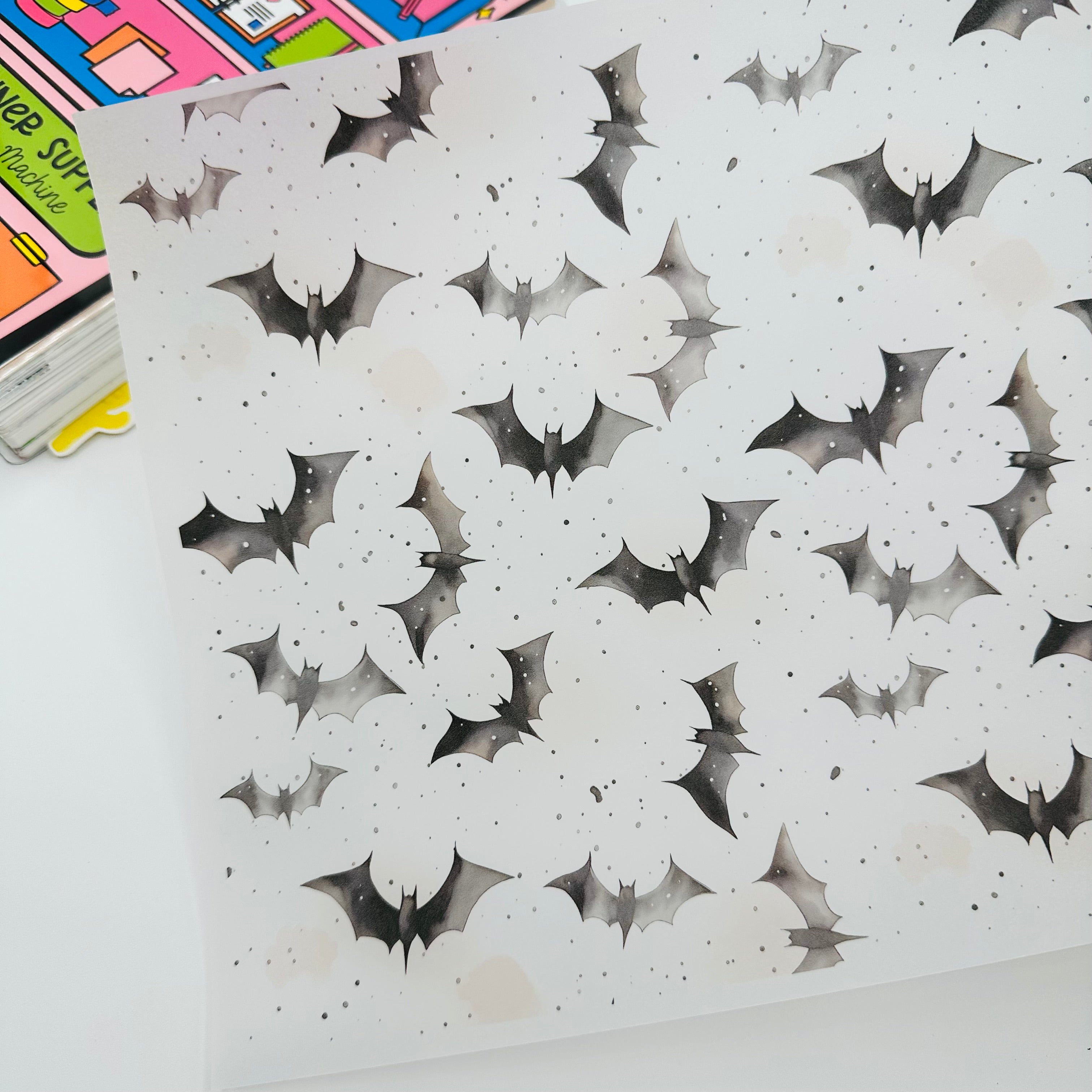 Pastel Bats Vellum – TypeAforAlexa