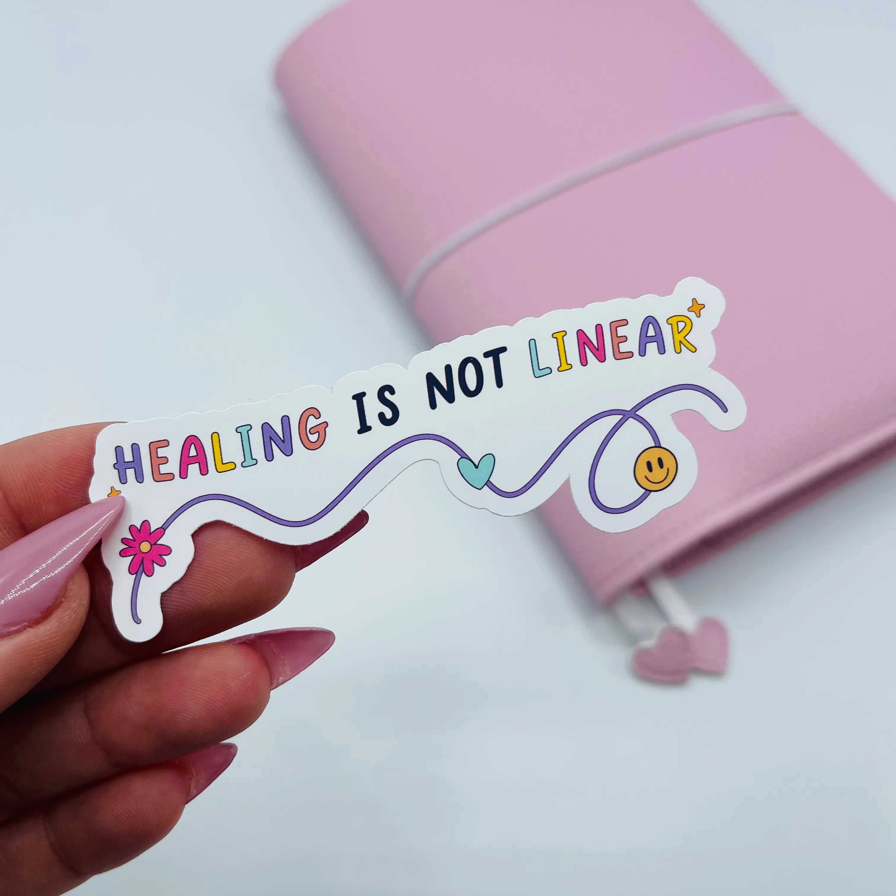 Healing Is Not Linear Vinyl Sticker – TypeAforAlexa